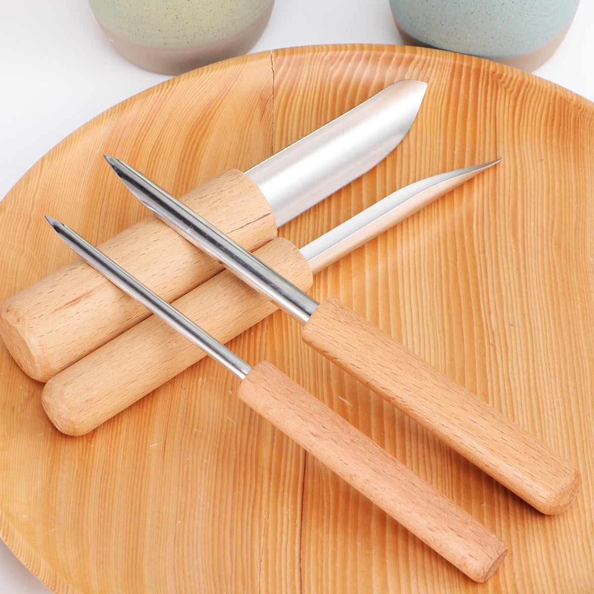 KAJNBN 4Pcs Ceramic Modeling Tool Cutting Holes Molding Engrave for DIY ...