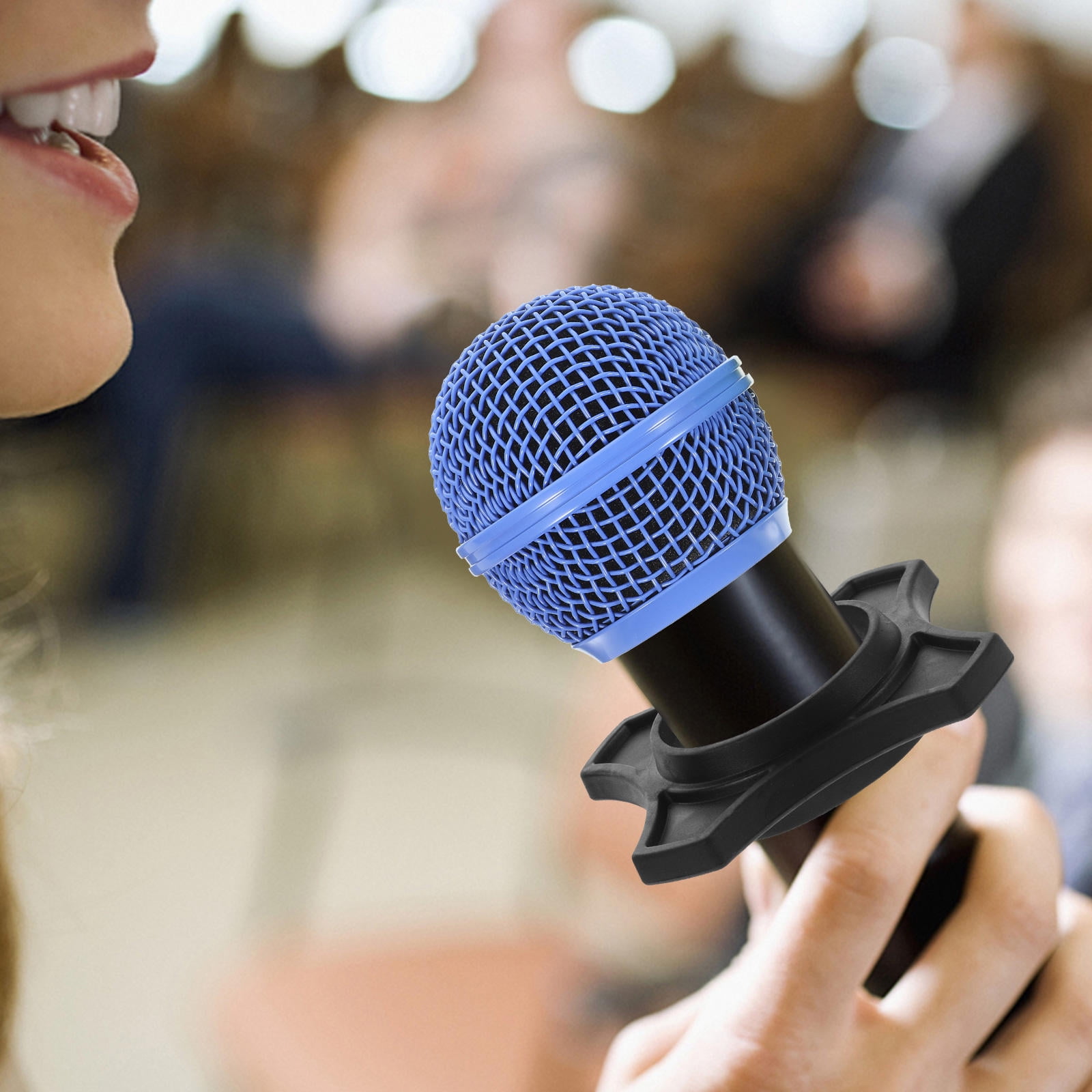 KAJNBN 5 Sets Microphone Anti Rolling Ring for Bars and Stages Plastic ...