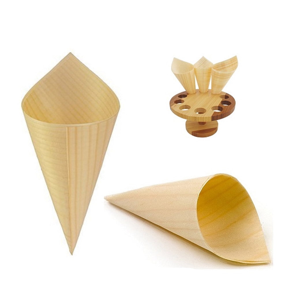 KAJNBN 50Pcs Cone Cups for Charcuterie Food Presentation 4.72x3.54x1 ...