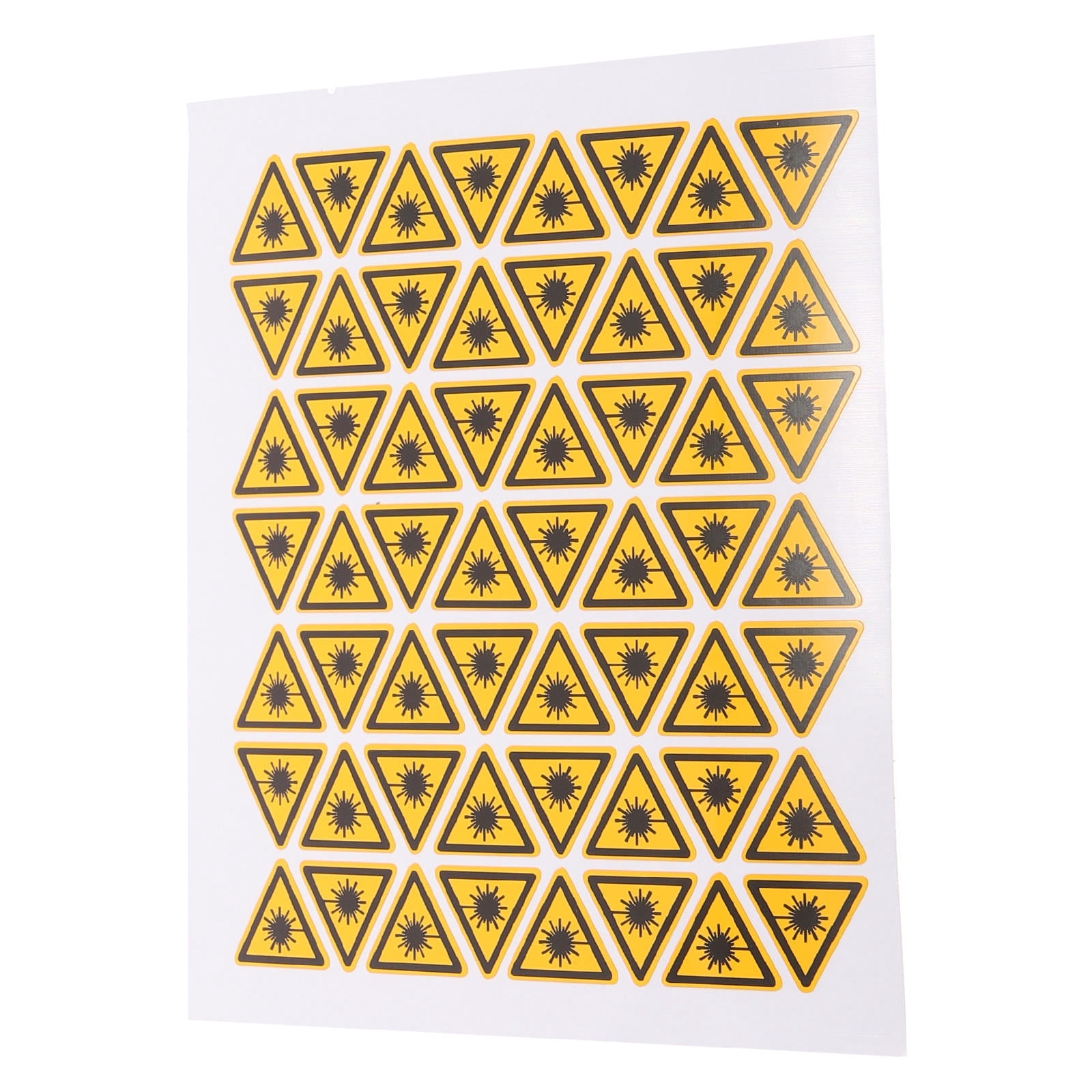 KAJNBN 50Pcs Yellow Warning Triangle for Machines and Warning ...