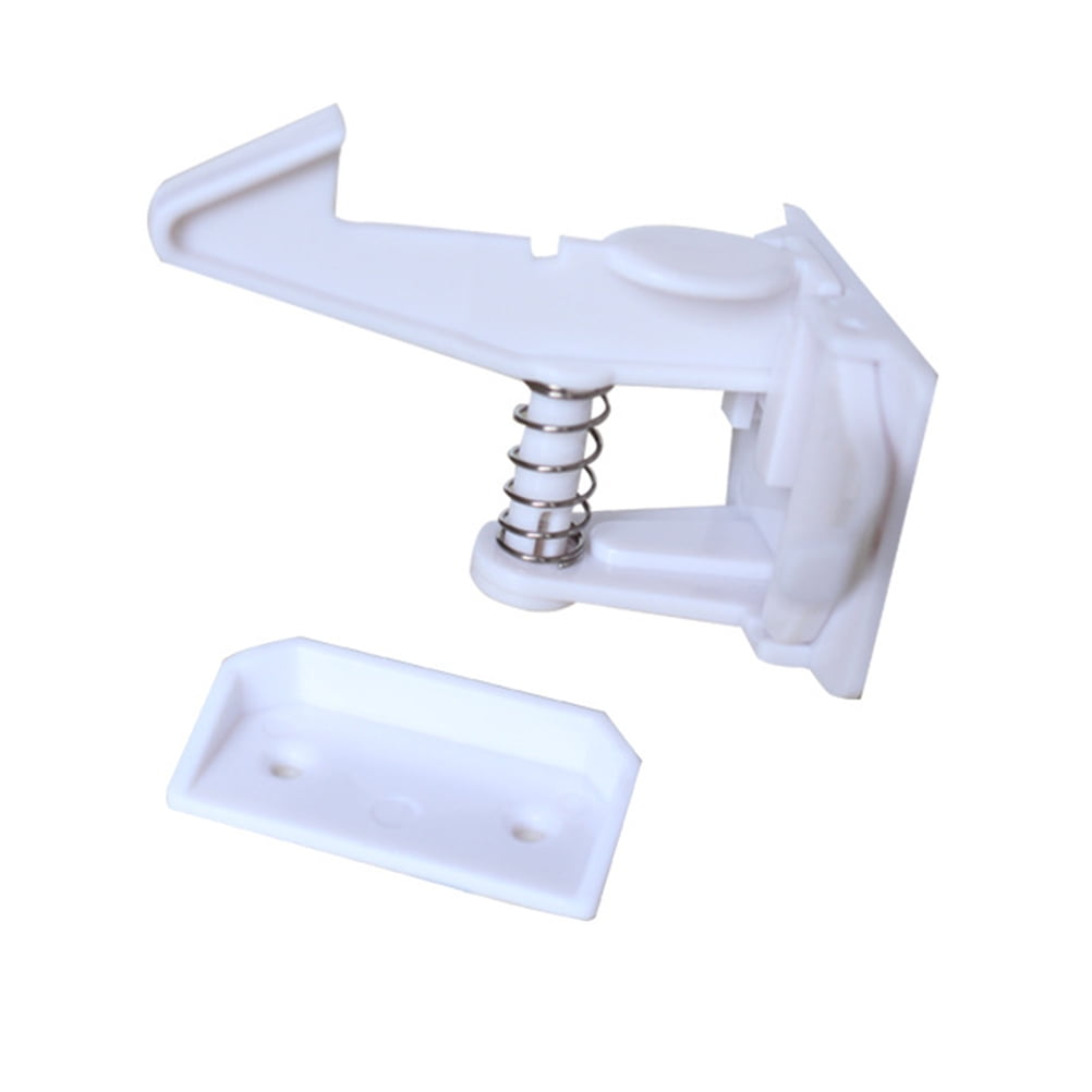 KAJNBN 5Pcs White Plastic Cabinet Locks for Safety Drawer Locks ...