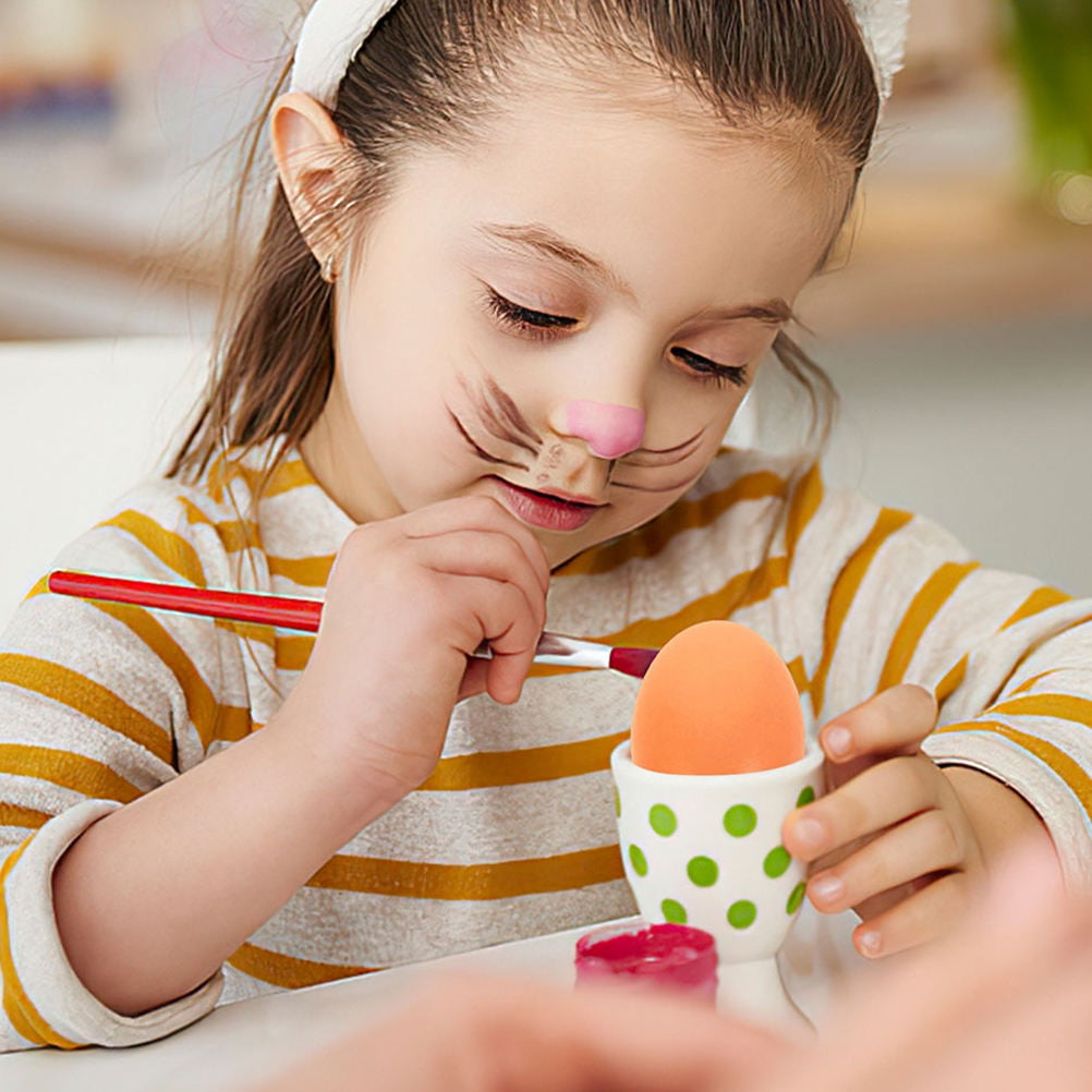 KAJNBN 6 Pcs Wooden Diy Simulation Eggs For Holiday Presents And ...