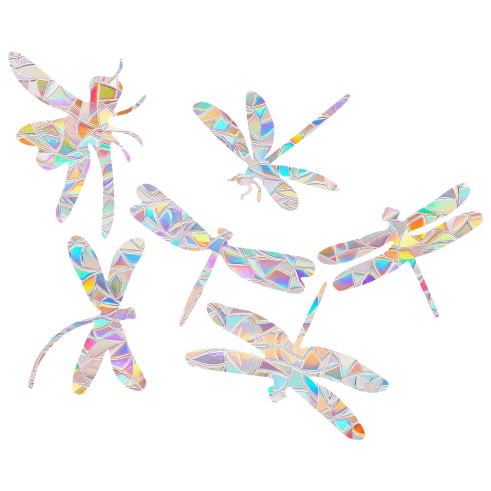KAJNBN 6Pcs Delicate Multi Color Stained Glass Window Decals for Home ...
