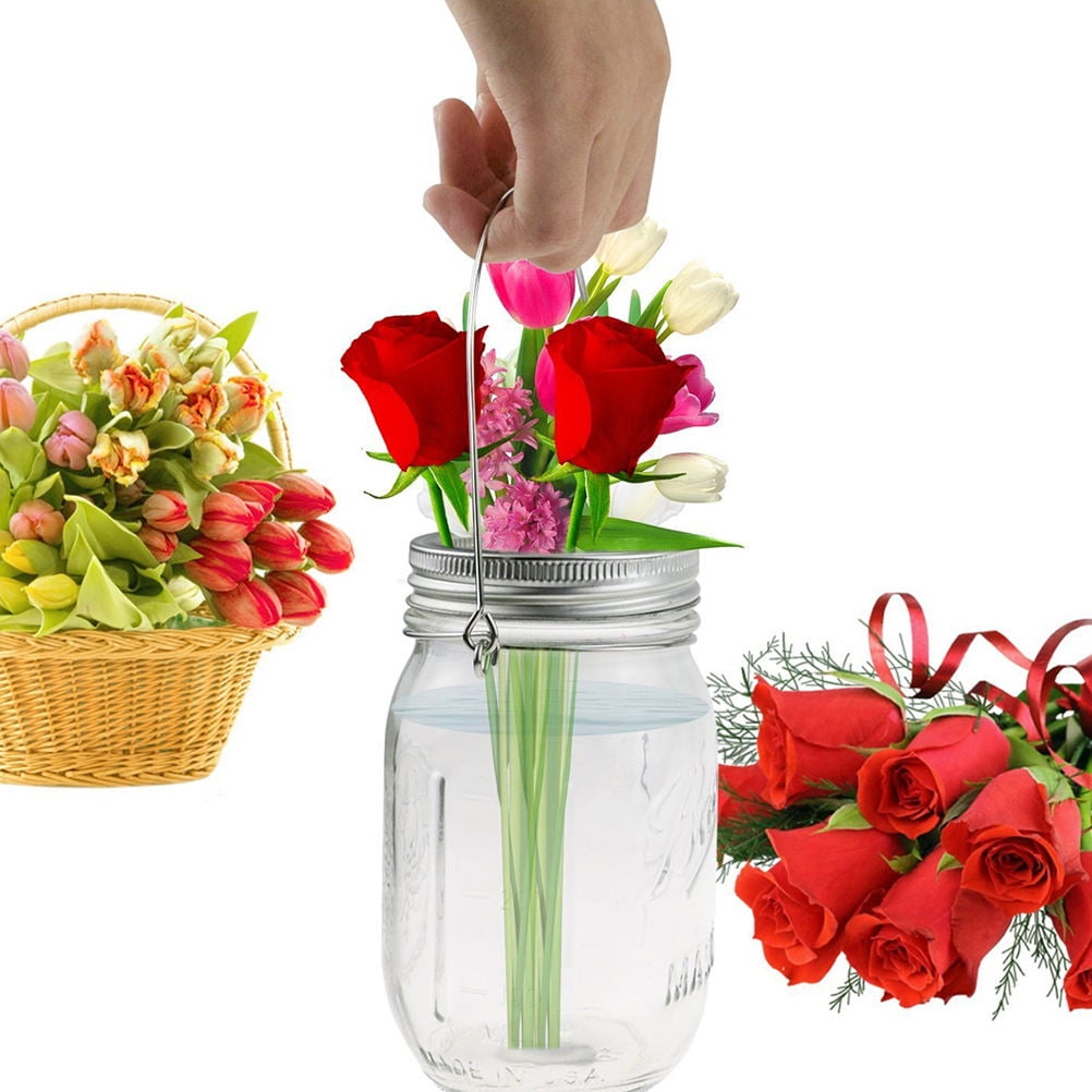 KAJNBN 6Pcs Practical Mason Jar Handles Mesh Design For Glass Bottles ...