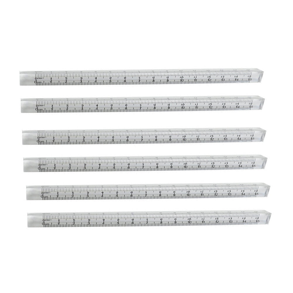 KAJNBN 6Pcs Triangular Plastic Ruler for Accurate Measurement Student ...