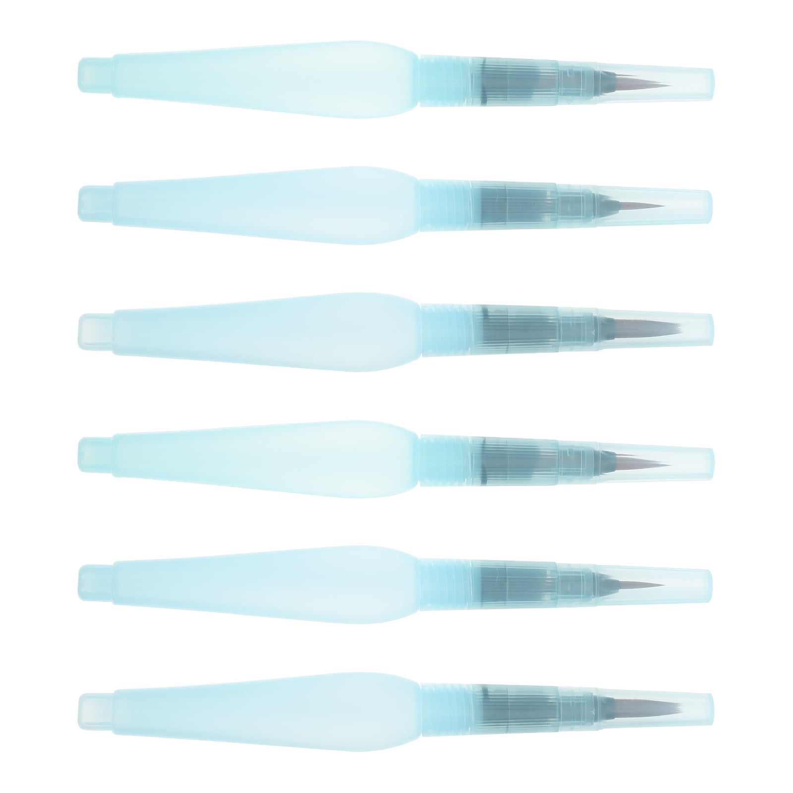 KAJNBN 6Pcs Water Brush Pens For Diy Art Projects Blue Cylindrical ...
