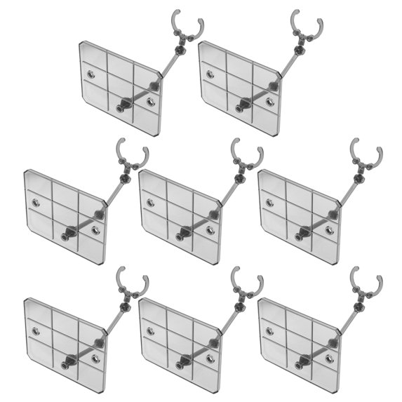 KAJNBN 8Pcs Action Figure Stands Grey Plastic Construction For ...