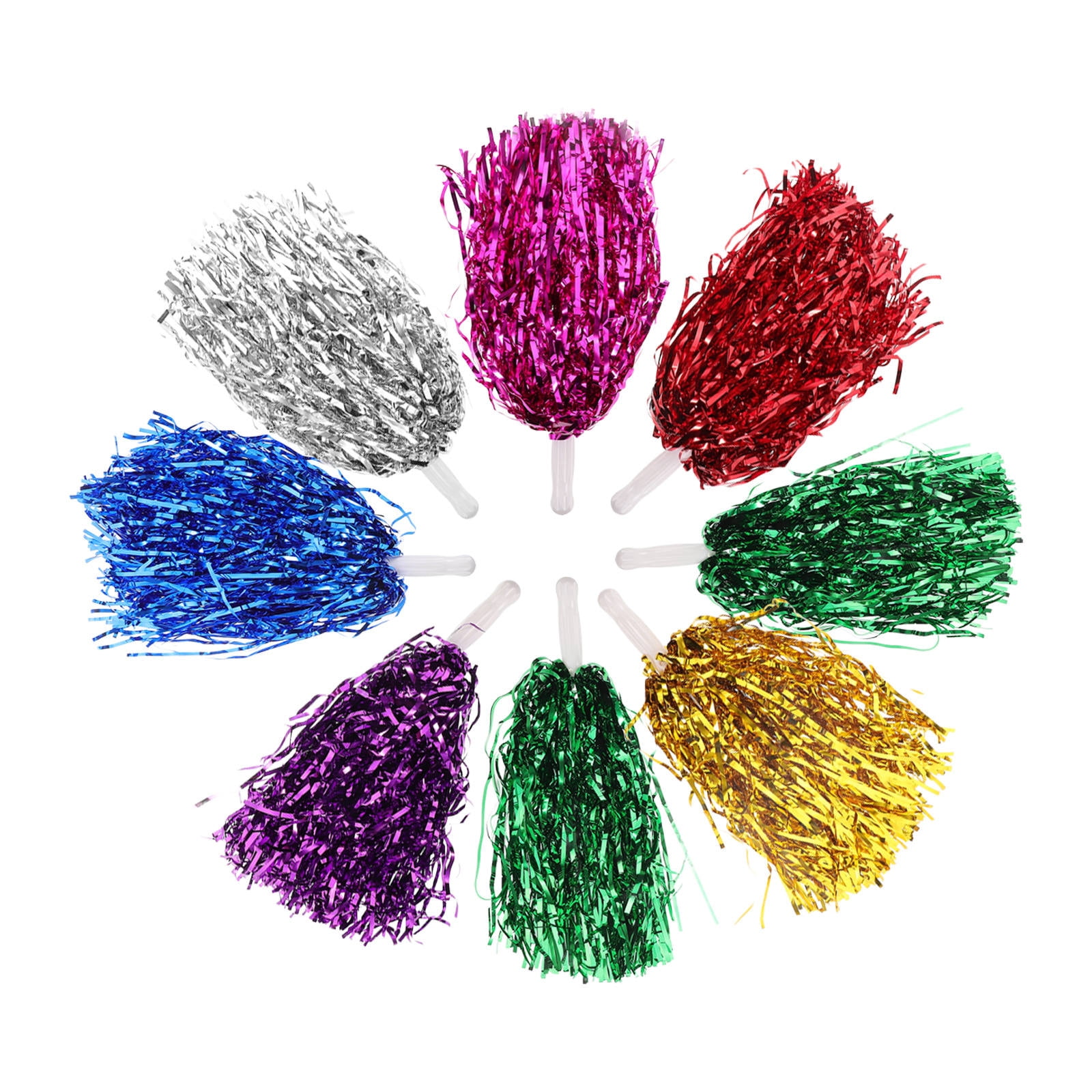 KAJNBN 8Pcs Cheerleading Poms for Cheerleading Supplies PE 11.8*3.9in ...