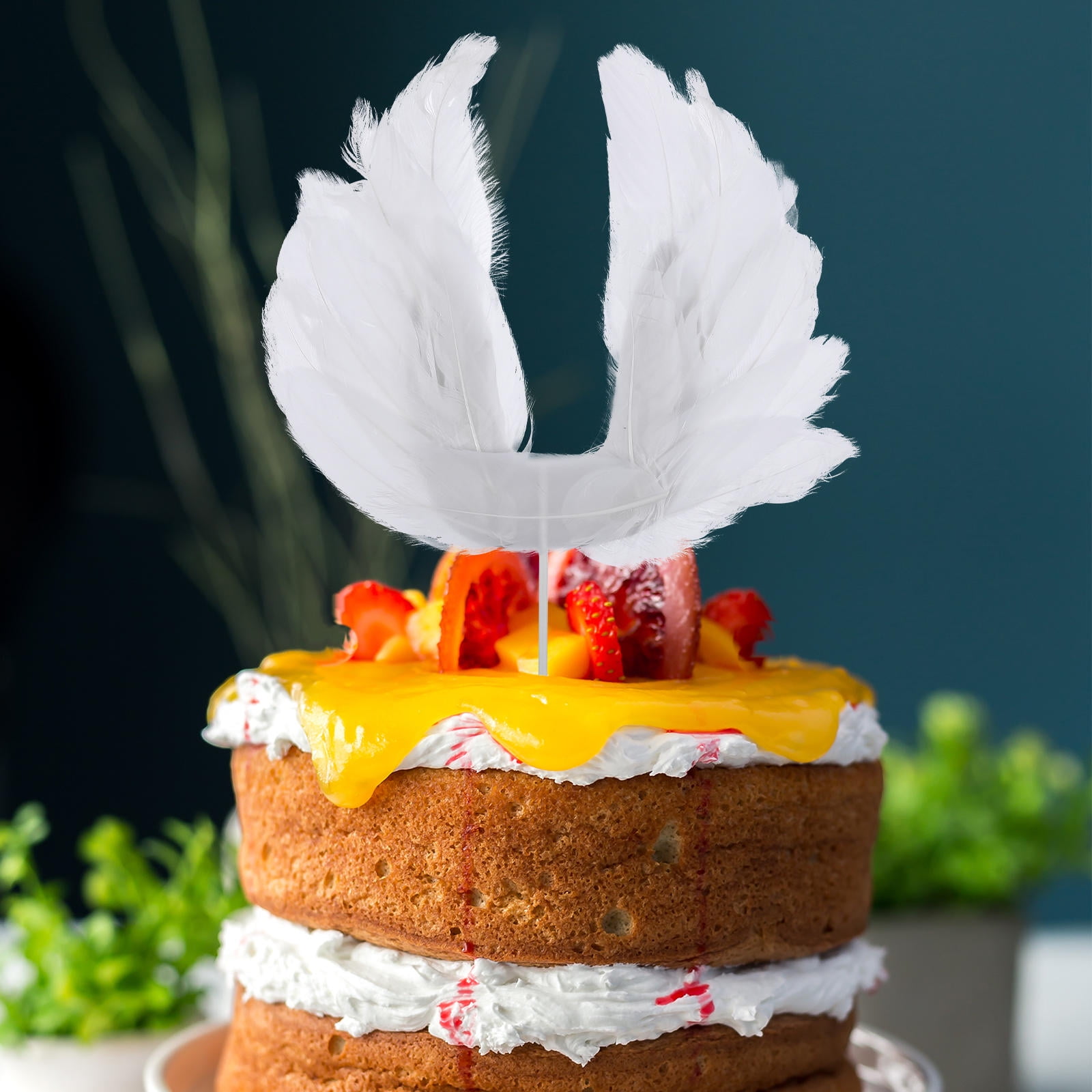 KAJNBN Angel Wings For Crafts Edible Cake Decorations Angel Wings Cake ...