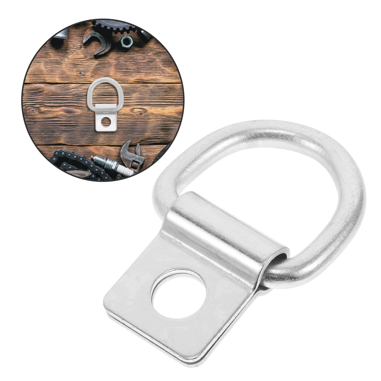 KAJNBN D-Ring Tie Down Hook 1Pcs Silver for Trailers and Trucks ...