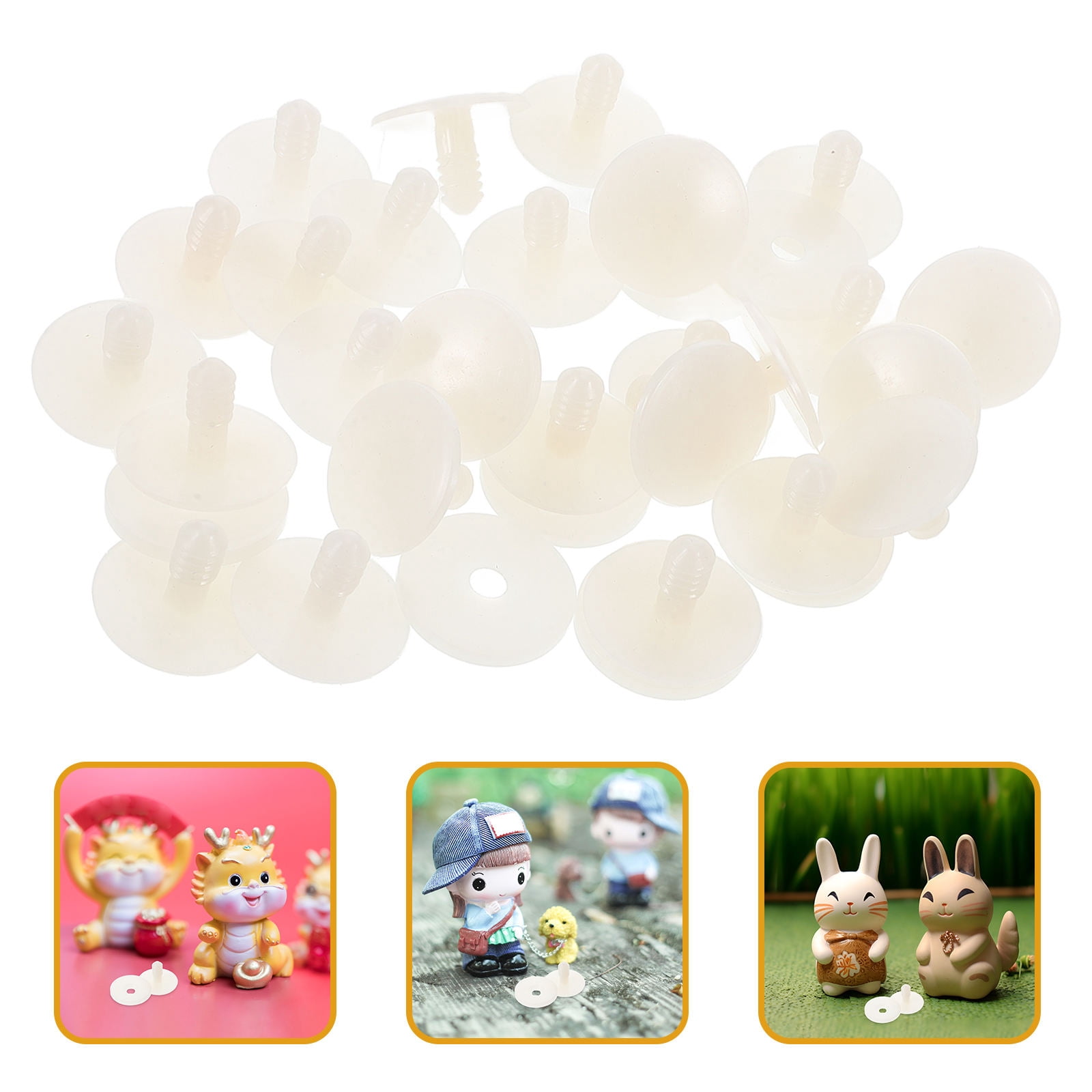 KAJNBN Diy Joints 50Pcs White Plastic For Toy Models And Craft Projects ...