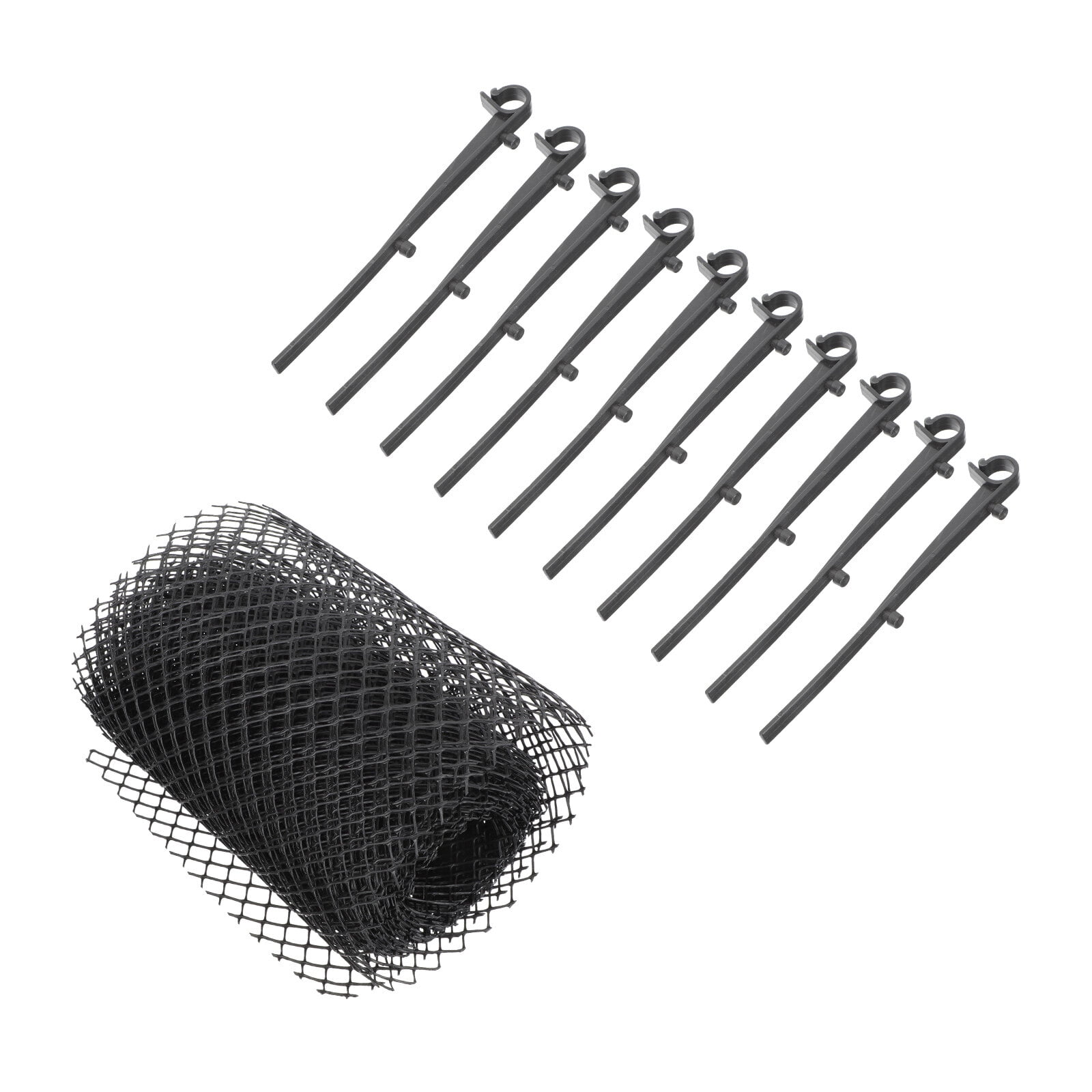 KAJNBN Gutter Mesh Net 1 Set Black Plastic for Anti-leaf Protection in ...