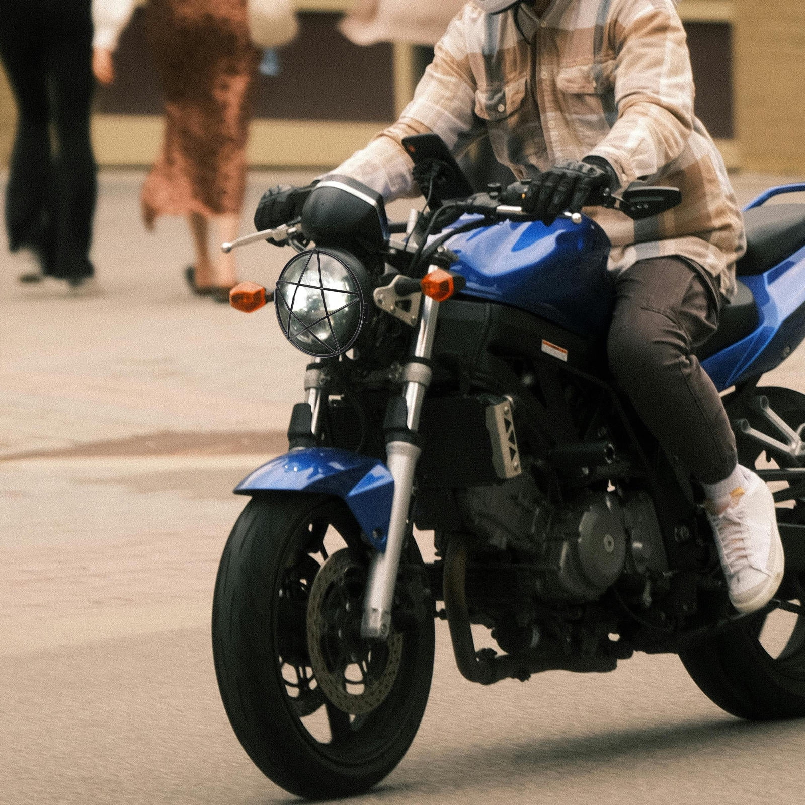 KAJNBN Headlight Protector Guard for Motorcycle Headlight Prevent ...