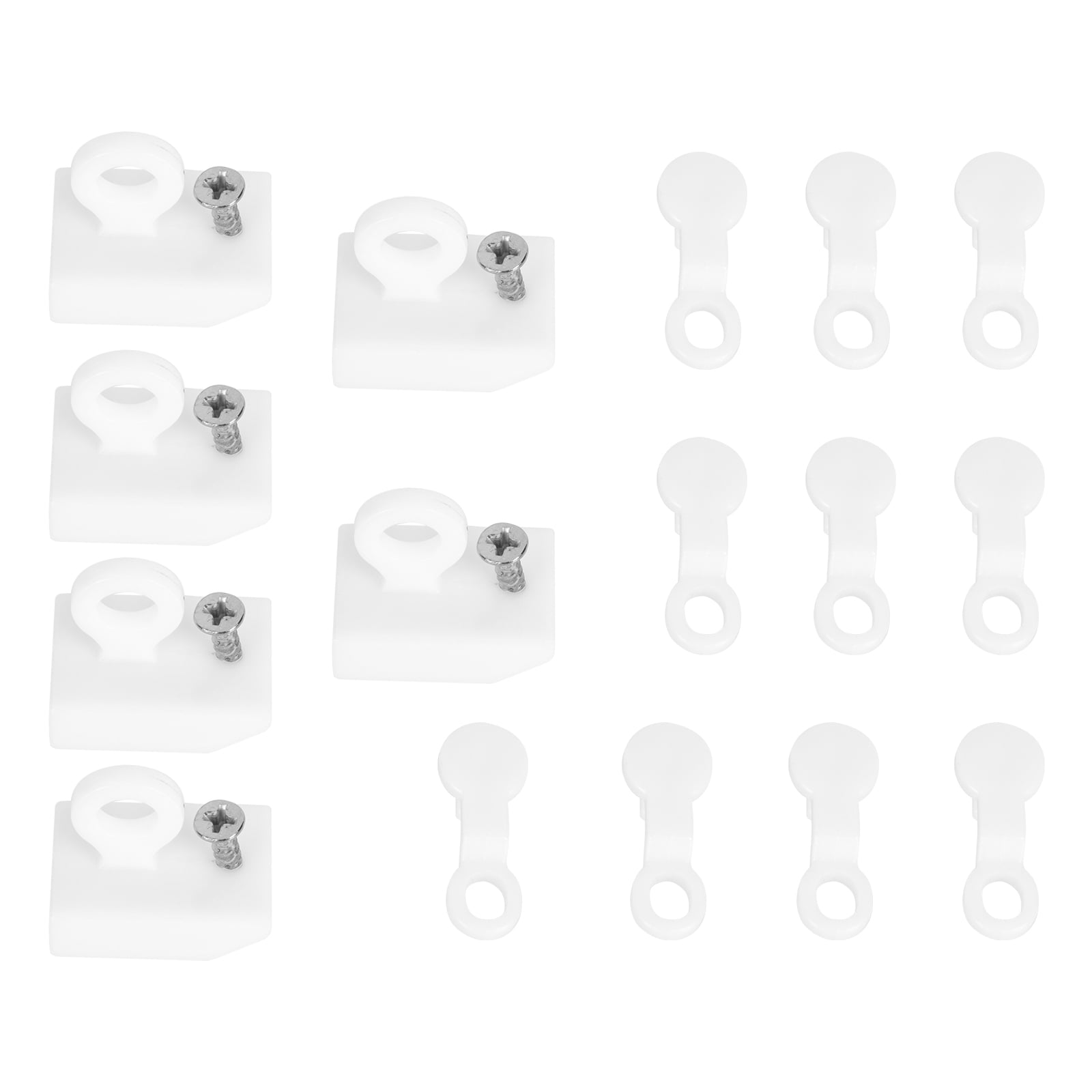 KAJNBN Heavy Duty Curtain Track 1 Set Silent Operation Plastic Rollers ...