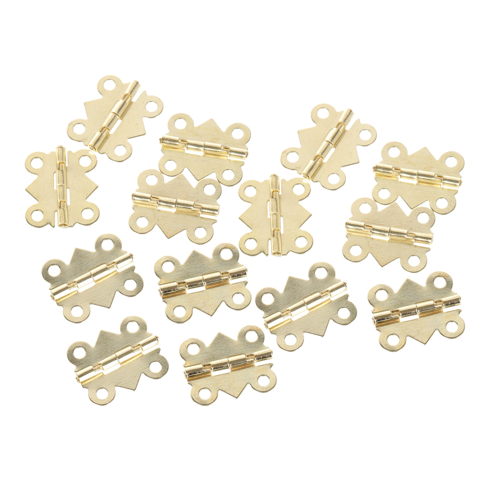 KAJNBN Mini Hinges 100Pack Golden for Craft Hinges and Mini Cabinets ...