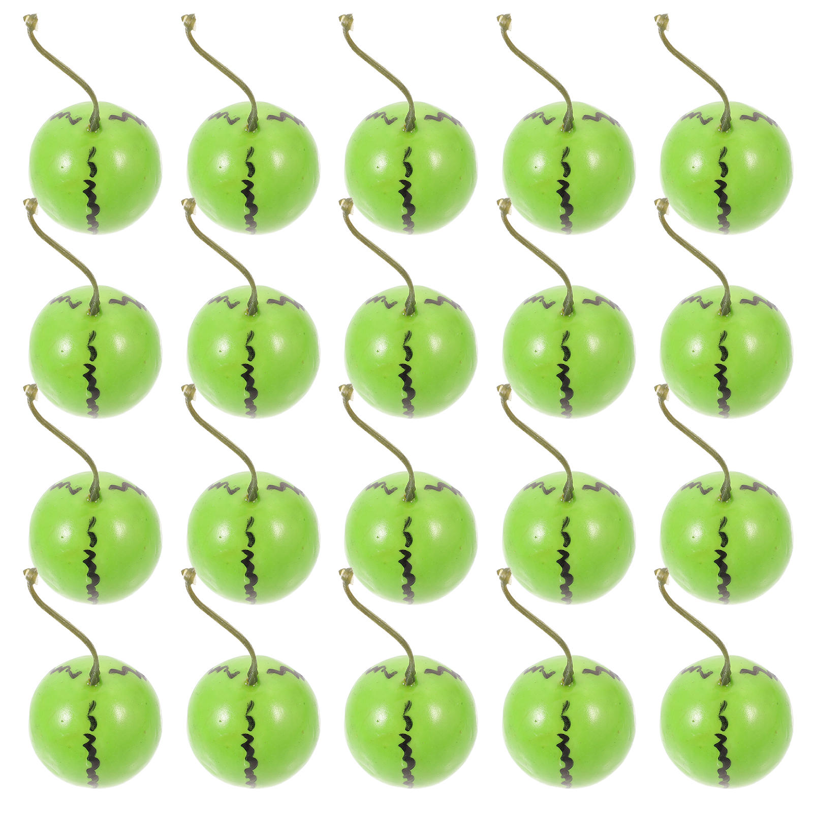 KAJNBN Mini Simulation Watermelon 20Pcs Artificial Fruits Realistic ...