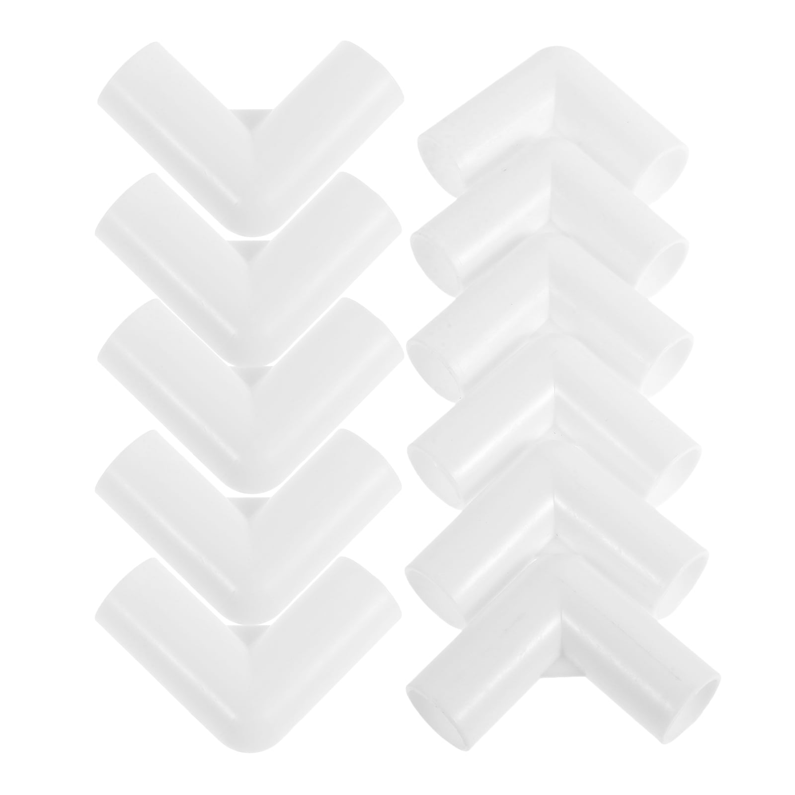 KAJNBN Outdoor Camping 30Pcs Tent Pole Connectors White Plastic Elbow ...