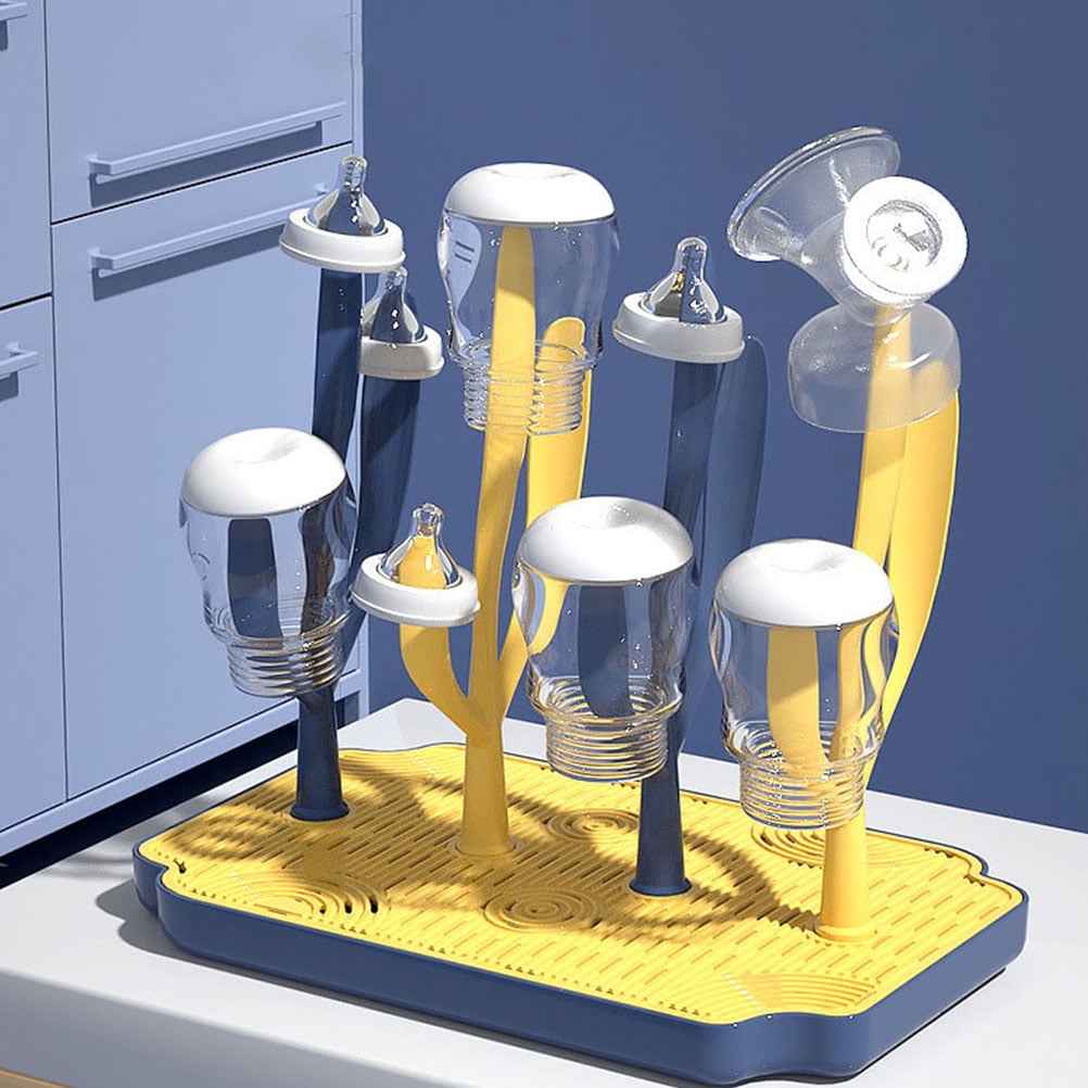 KAJNBN Rectangular Milk Bottle Drying Rack 1Pcs 11.79x10.61x7.27in PP ...