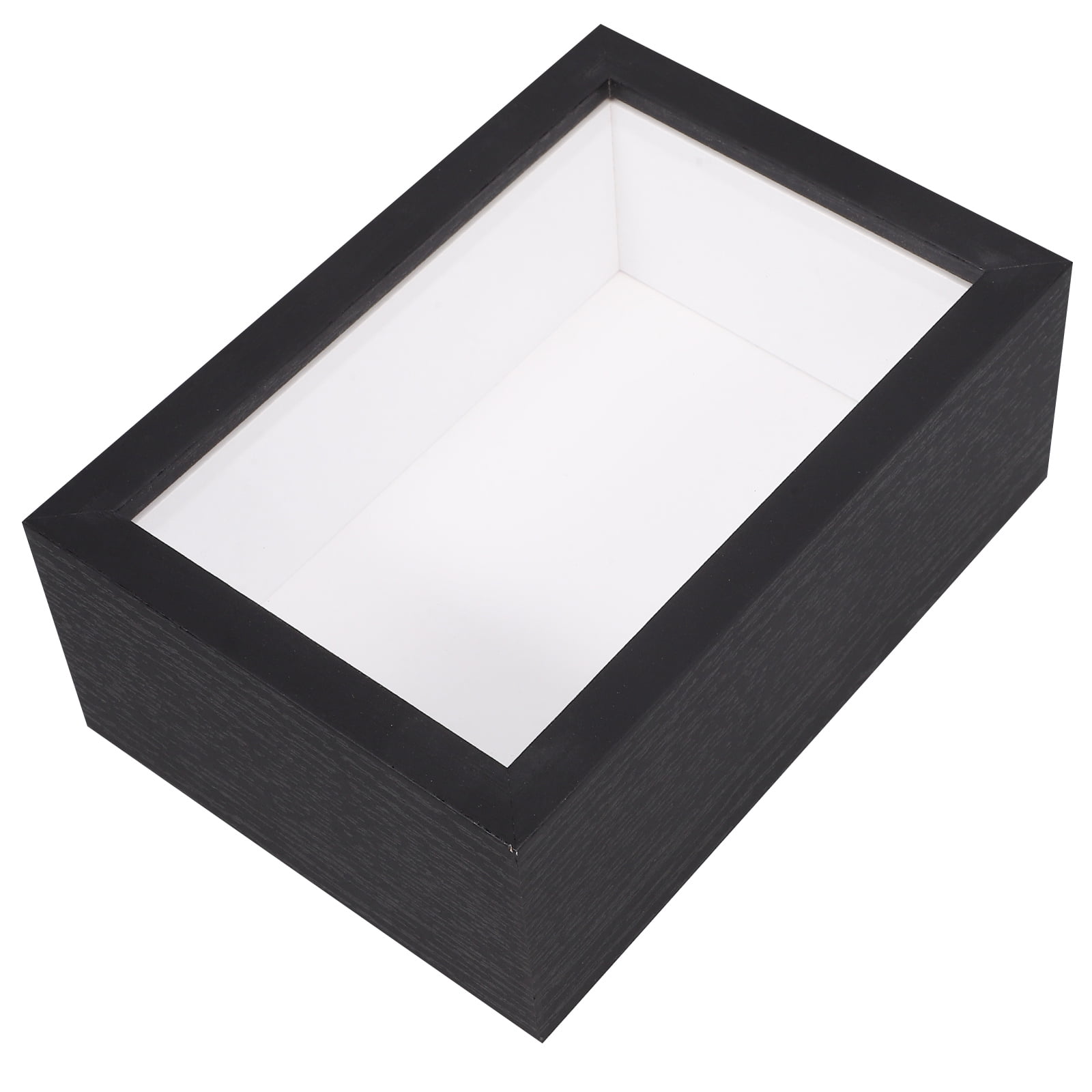 KAJNBN Small Display Box 1Pack Black Wooden Shadow Box for Insect ...