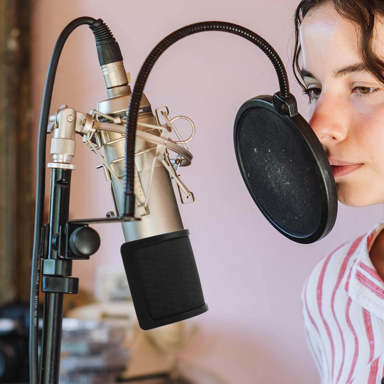 KAJNBN U Shape Microphone Windscreen Shield 1Set for Recording Studio ...