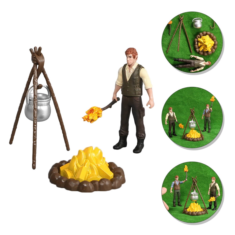 KAJNBN Wild Bonfire Model Simulation Dolls 1Set Multi Color 9.2X4.2X2CM ...