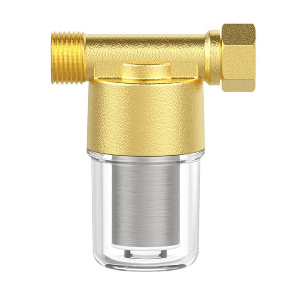 KAJOVE 1/2 in water hose 40μm stainless steel filter element brass ...