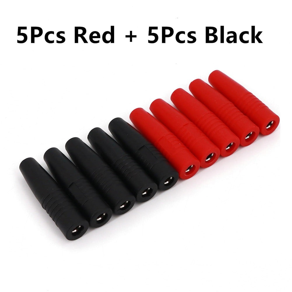 KAJOVE 10Pcs 4mm Banana Plug Female Receptacle Adapter for Speaker ...