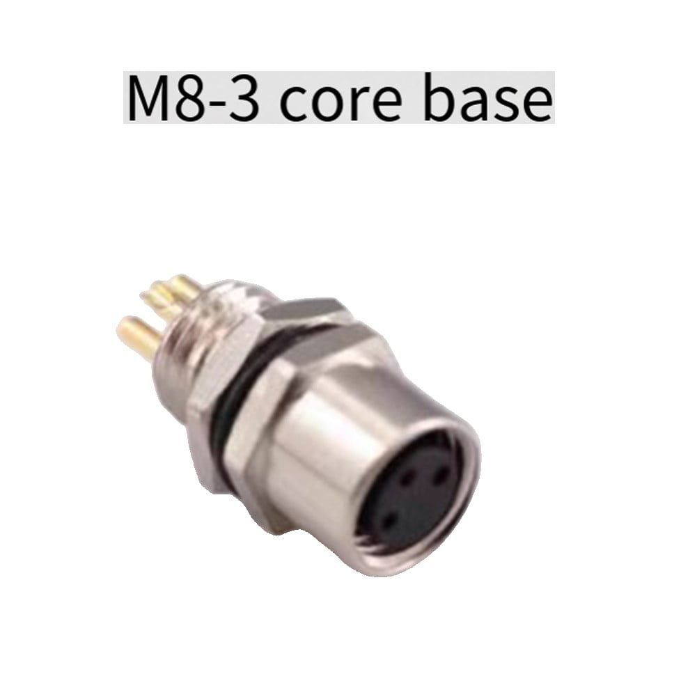 KAJOVE 1PC M8 Welding Panel Connector Mount Socket 3/4 Core Male and ...