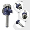 KAJOVE 1pc 6/8 Mm 1/4 Shank 4 Corner Router Bit R1 R2 R3 Trim Edging ...
