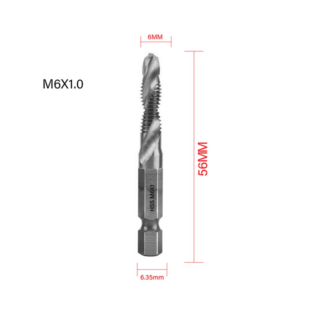 KAJOVE 1pc Tap Drill Bit Hex Shank Thread Metric Tap Drill Bits Screw ...