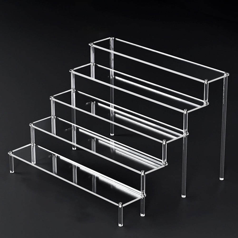 KAJOVE 2-5 Layers Acrylic Display Stand Perfume Figurine Transparent ...