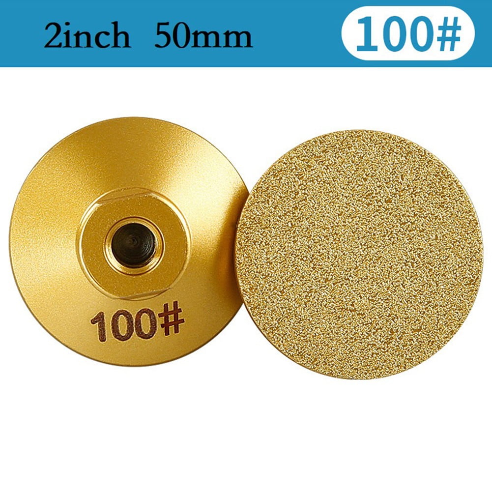 KAJOVE 2 Inch 50mm Brazed Flat Grinding Head Abrasive Polishing Stone ...