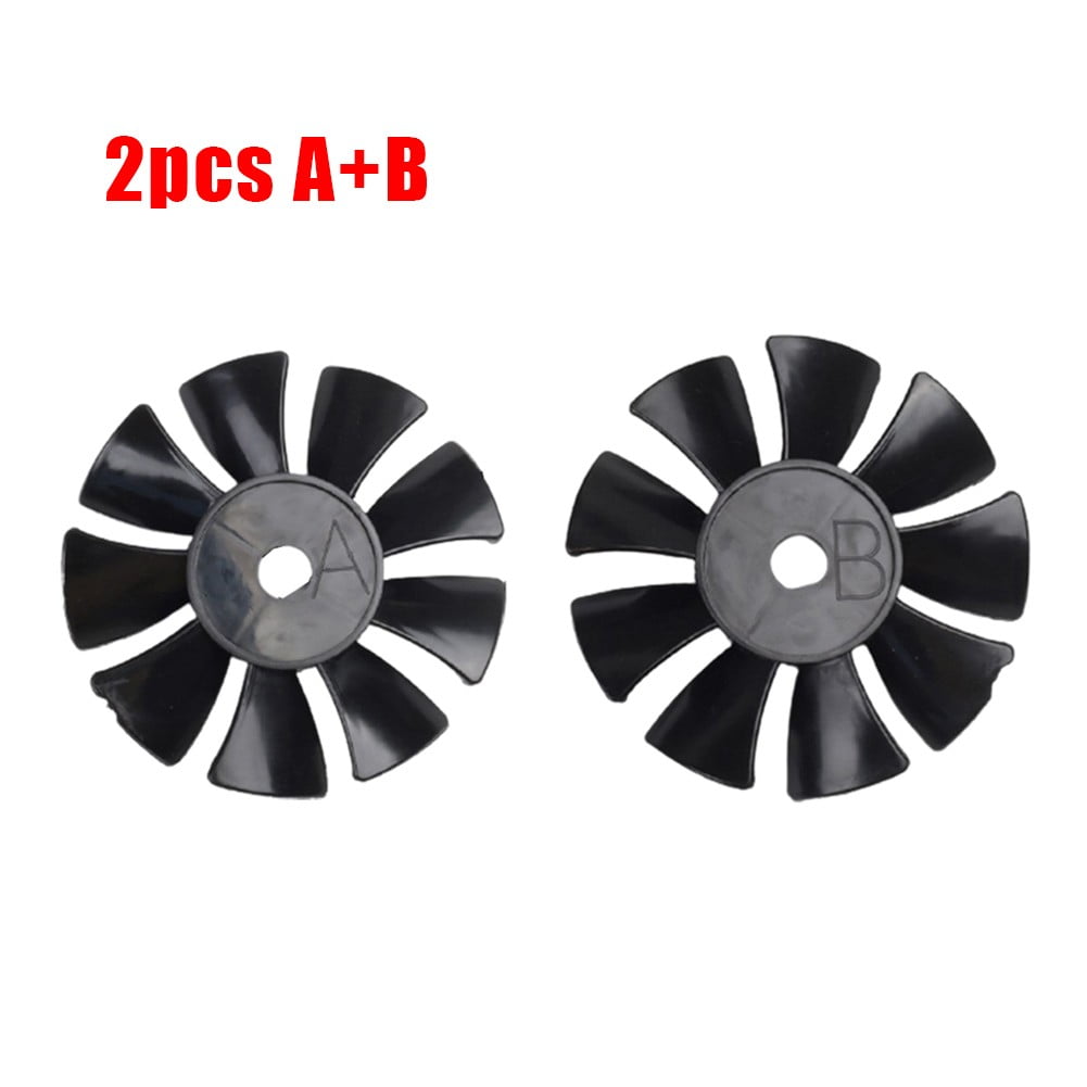 KAJOVE 2 Pcs Air Compressor Black Fan Blade Oil-free Air Pump Motor ...