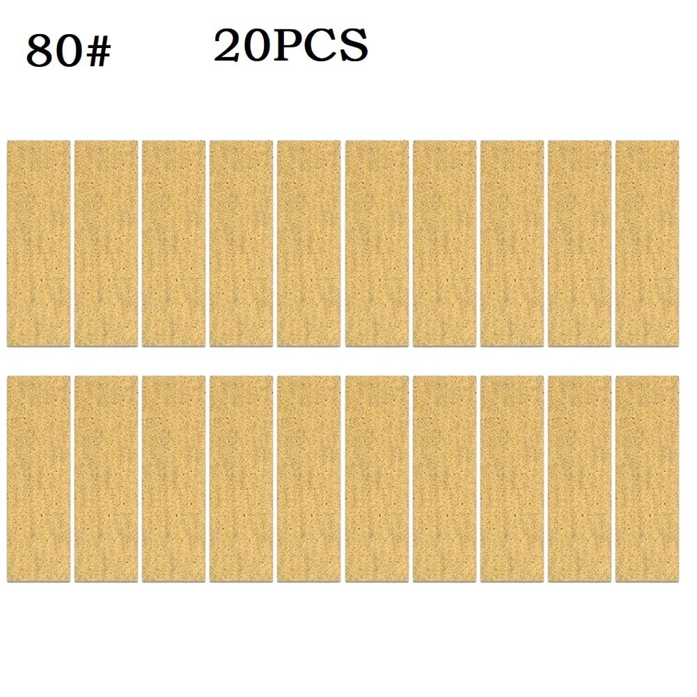 KAJOVE 20Pcs Sandpaper 3.5*1inch 60-320 Grit Finishing Sanding Sheets ...