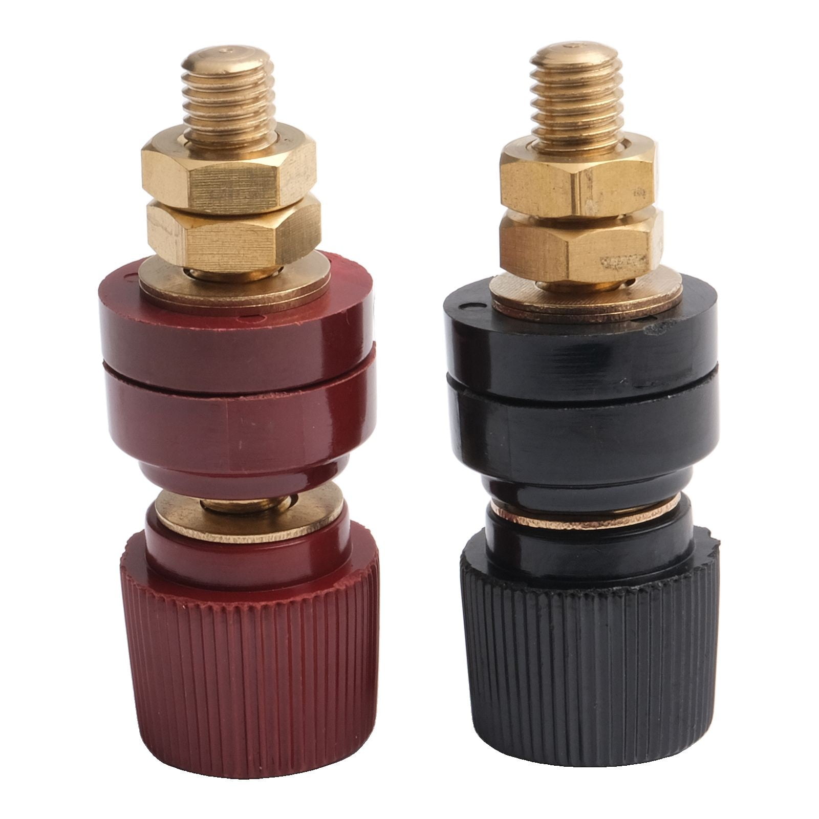 KAJOVE 2pc Brass Binding Post M6/M8/M10 Thread 333/555 Type Insulated High Current Binding Post ...