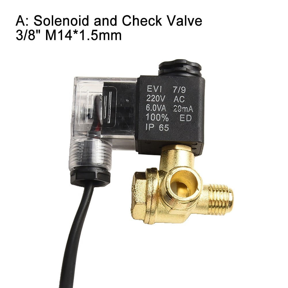 KAJOVE 2pcs Solenoid And Check Valve Mute Oil-free Machine Power Off ...