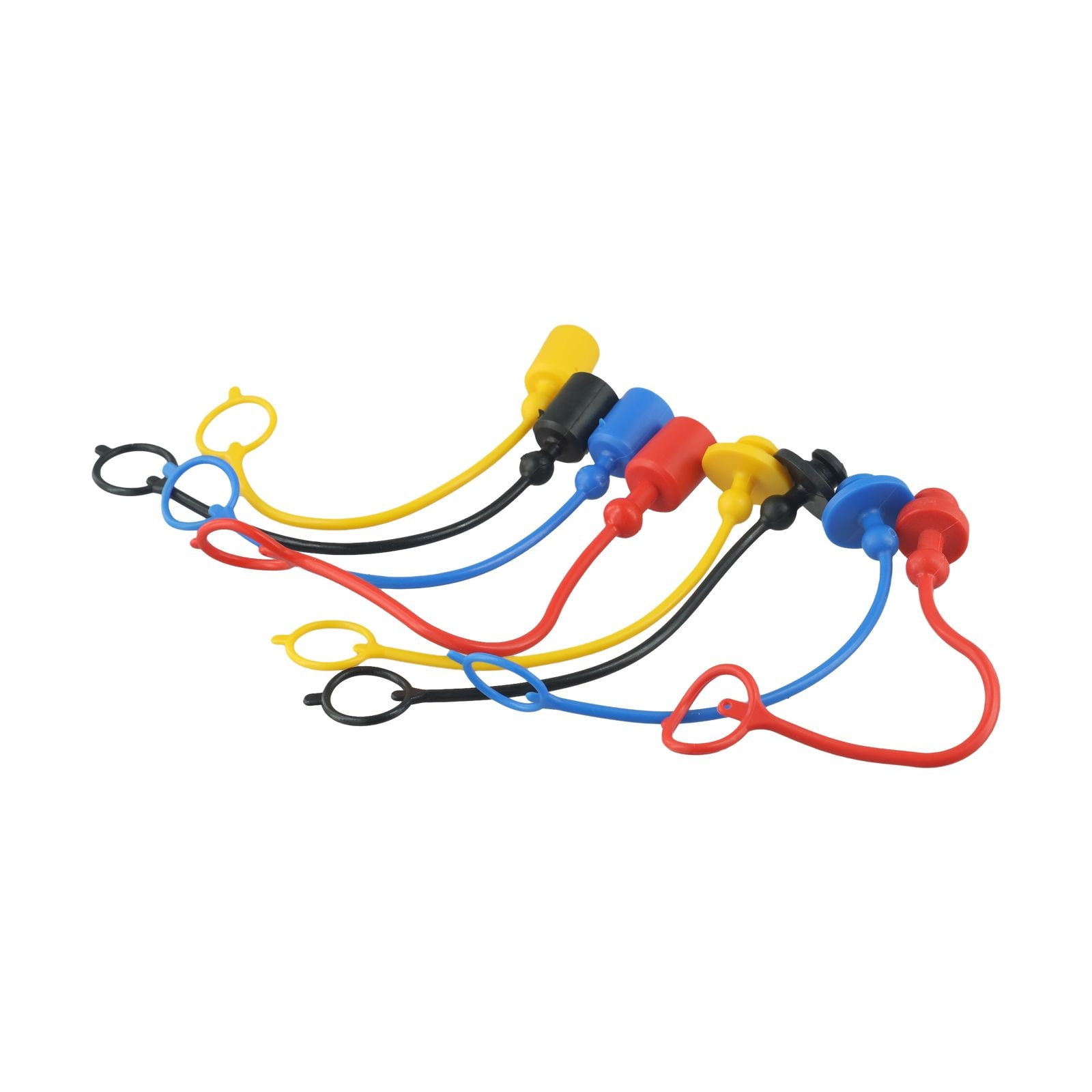 KAJOVE 4 Pairs Hydraulic Quick Coupler Male Dust Cap Female Plug Cover ...