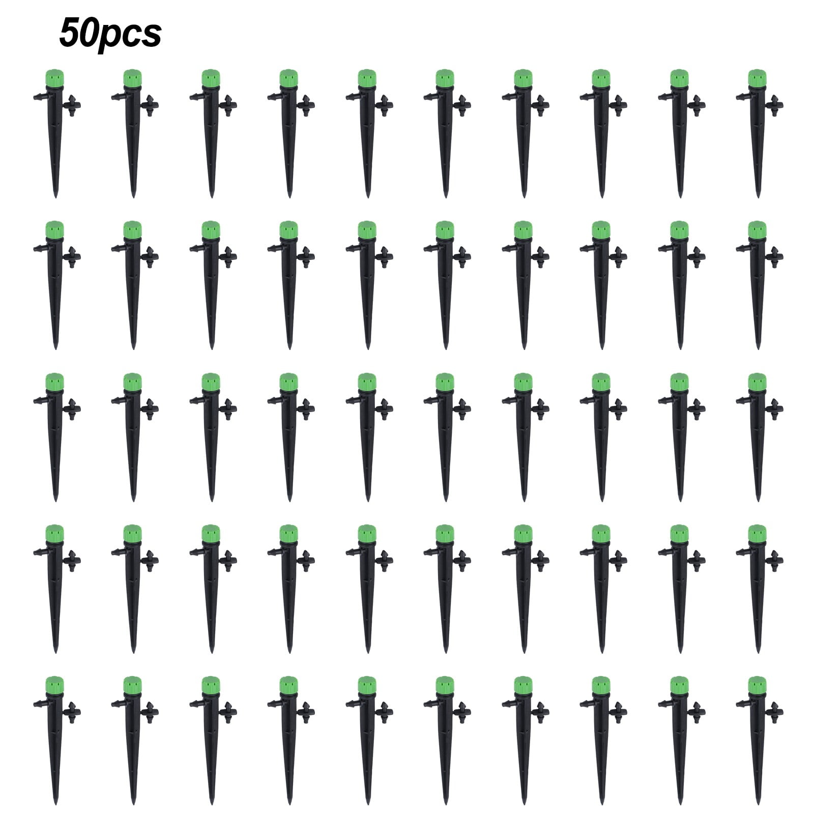 KAJOVE 50 Pcs Irrigation Drippers Drip Emitters Micro Spray Adjustable ...
