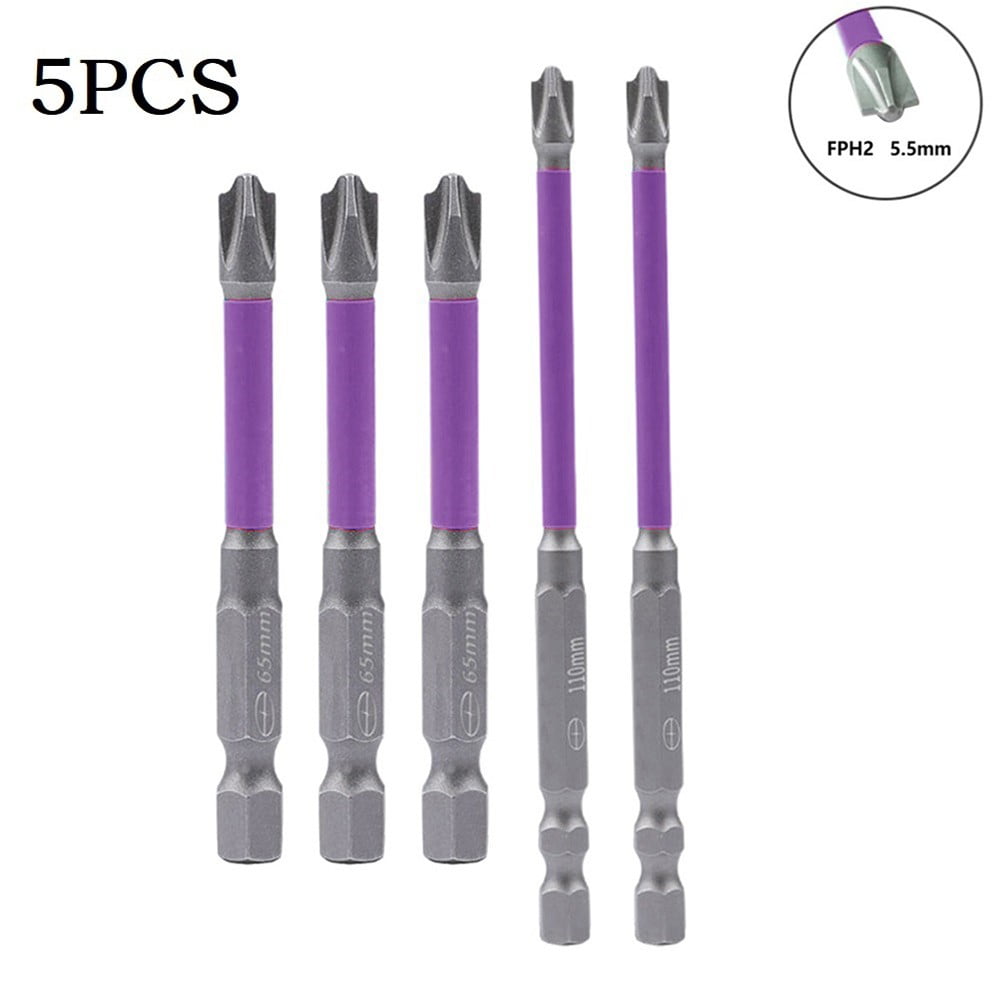 KAJOVE 5Pcs 65/110mm FPH2 Magnetic Special Slotted Cross Screwdriver ...