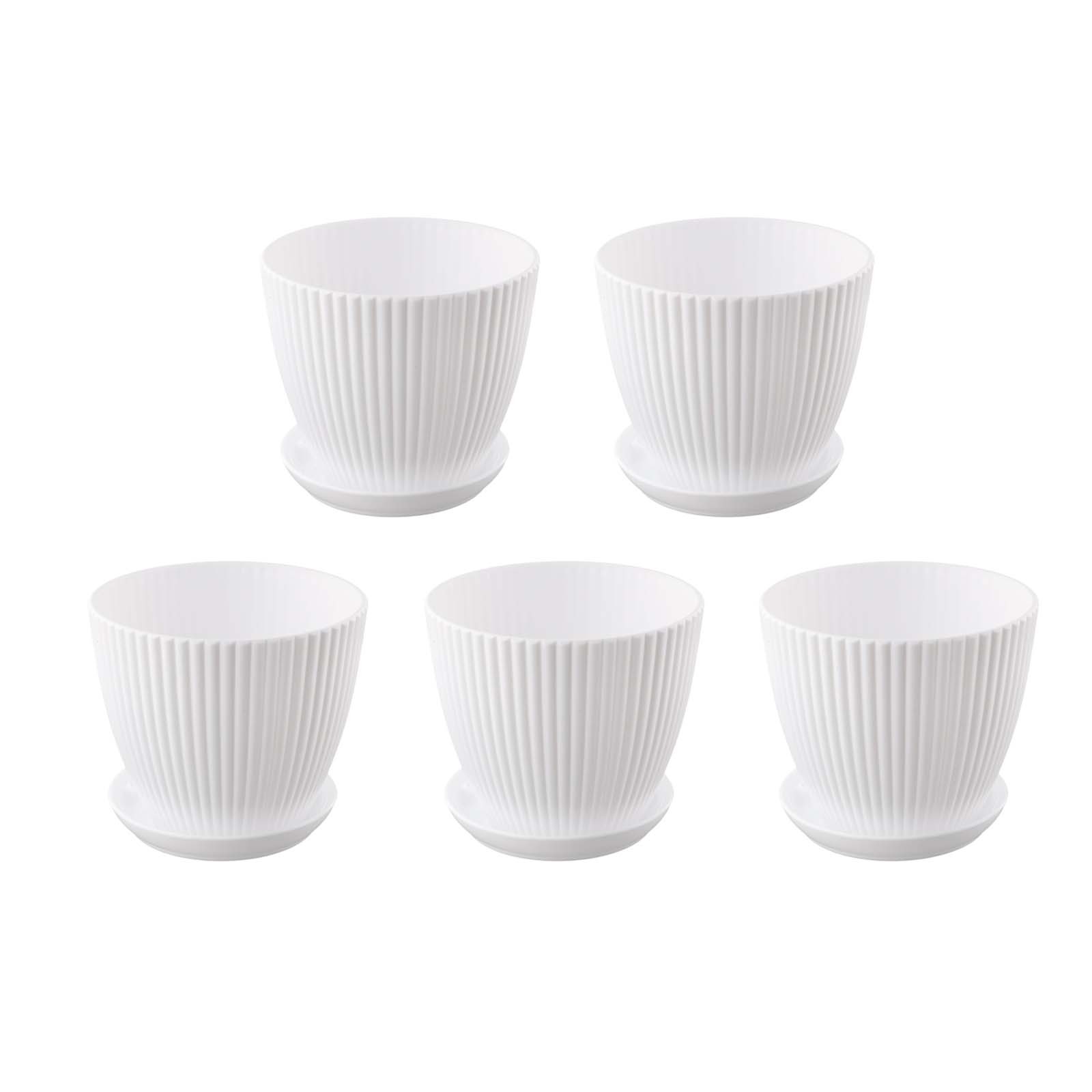 KAJOVE 5pcs Plant Pots Plastic Flower Pots For Succulents Cuttings ...