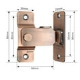 KAJOVE 90 Degree Door Latch Stainless Steel Door Locks Bolt For Barn ...