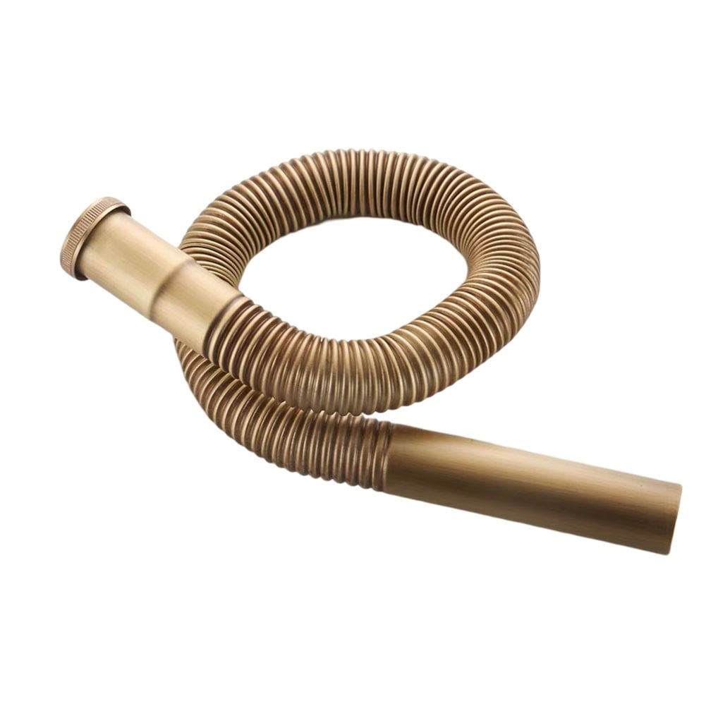 KAJOVE Brass Hose Siphon Flexible Sink Drain Bathroom Kitchen Basin ...