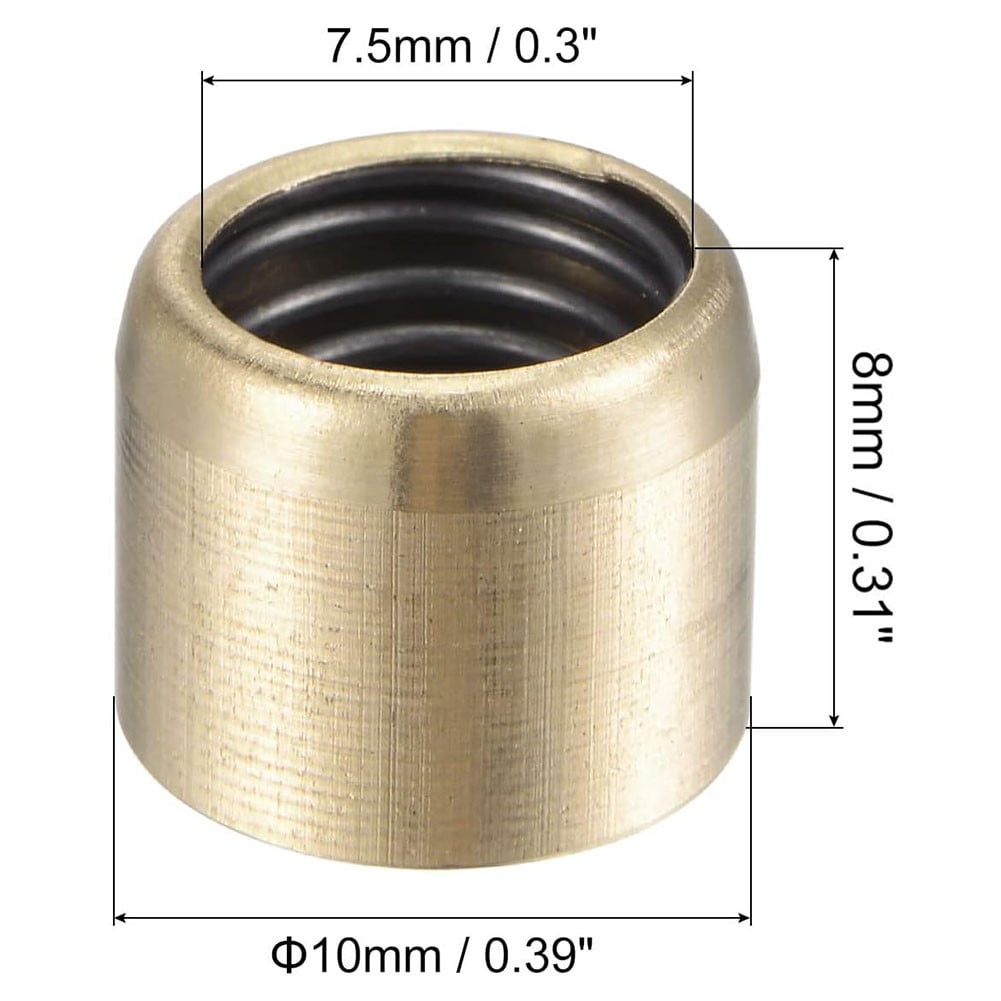 KAJOVE Copper Oil Cup Straight-through Pressure Injection Oil Cup ...