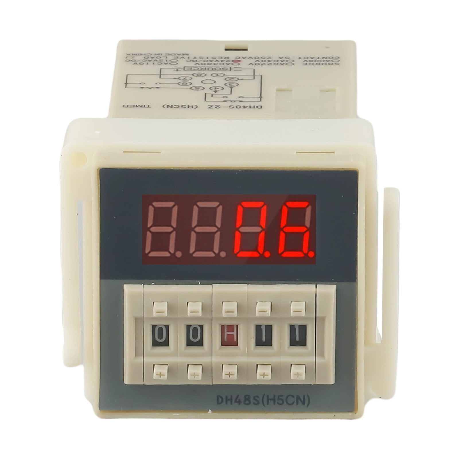 KAJOVE DH48S-2Z 12V-220V Repeat Cycle SPDT Programmable Timer Time ...