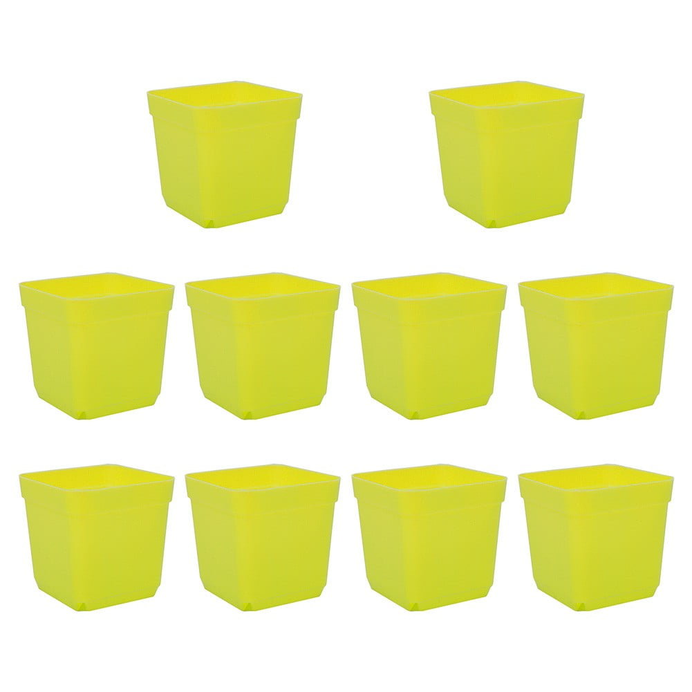 KAJOVE Fashion 10 PCS Plastic Flower Pot Colorful Succulent Flower Pot ...