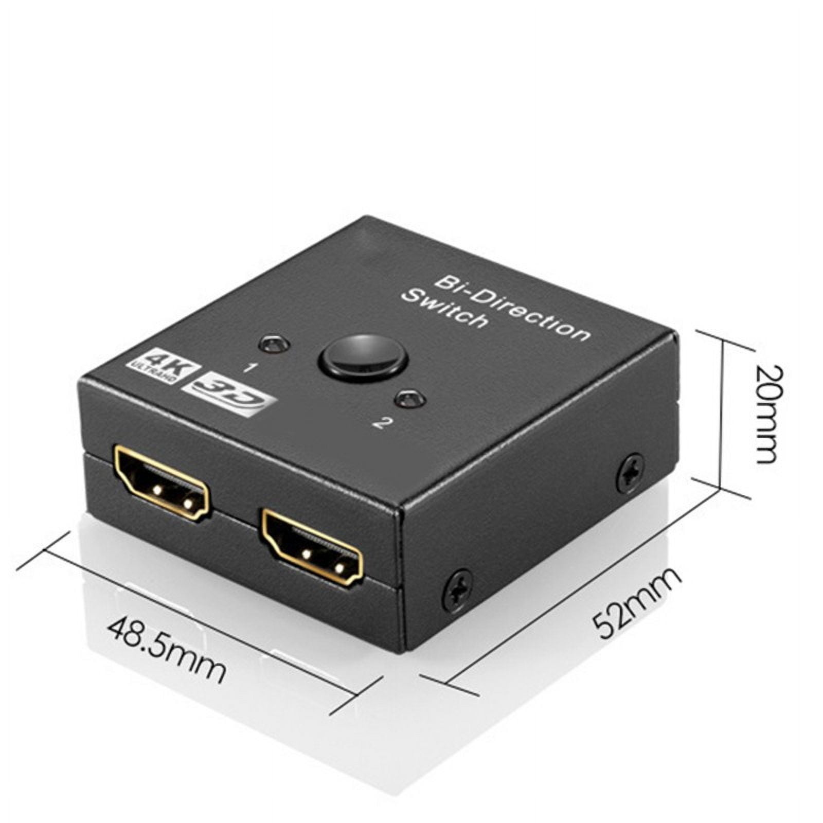KAJOVE HDMI-Compatible Bidirectional 2.0 Splitter High-Quality 2-in-1 ...