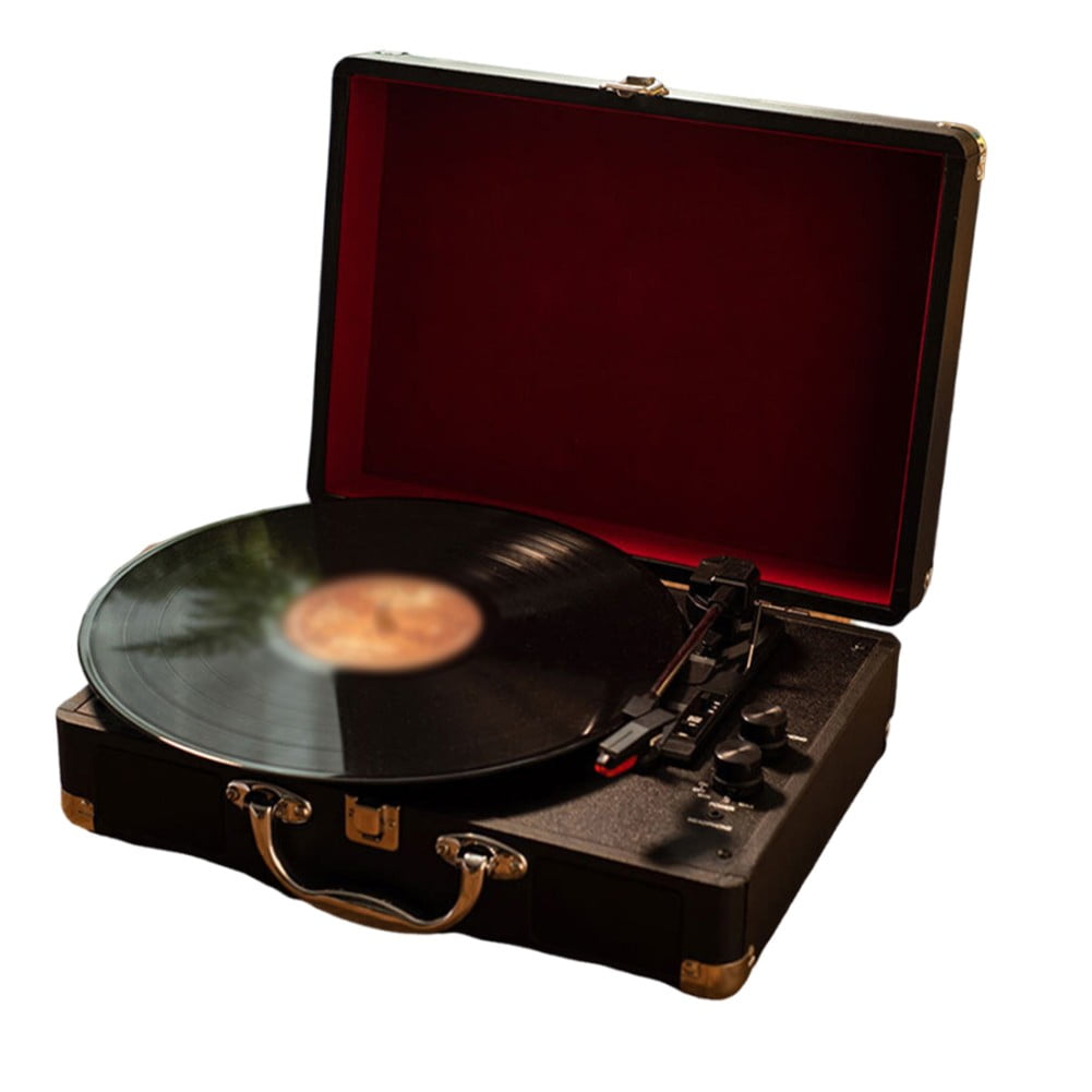 KAJOVE High-Quality Vintage Phonograph - 3 Speed Turntables - Built-in ...