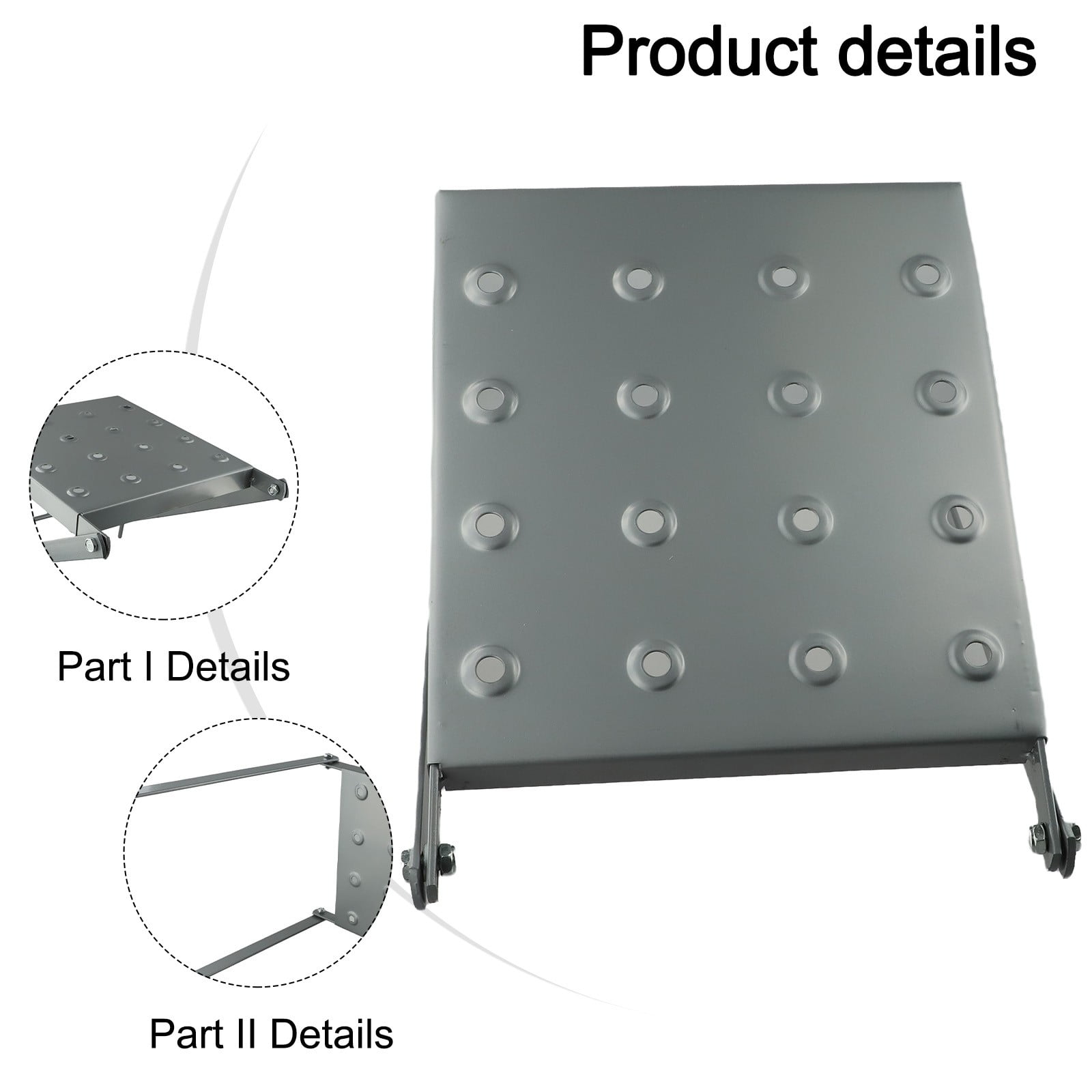 KAJOVE Ladder Work Platform Wide Pedal Practical Attachment Work Ladder ...