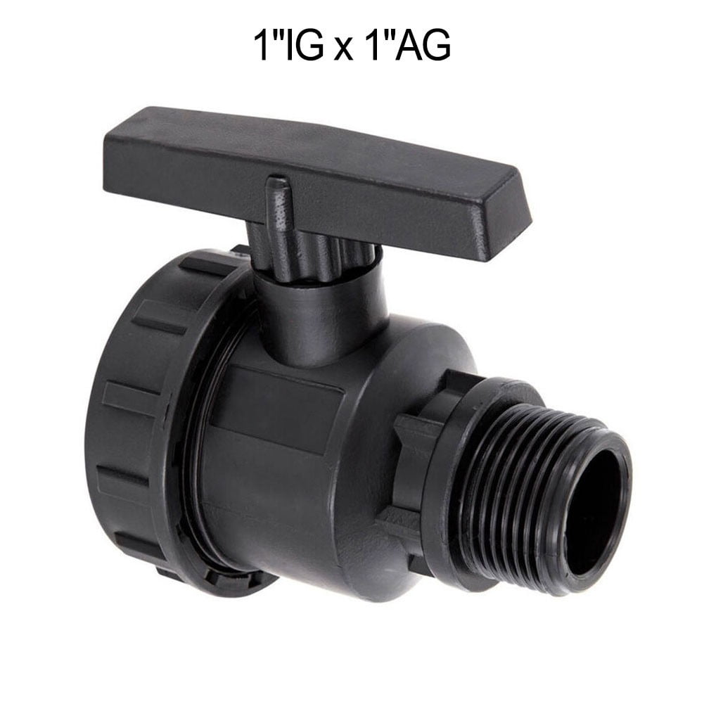 KAJOVE PP Threaded Fitting Ball Valve Stop Female Thread x Male Thread ...