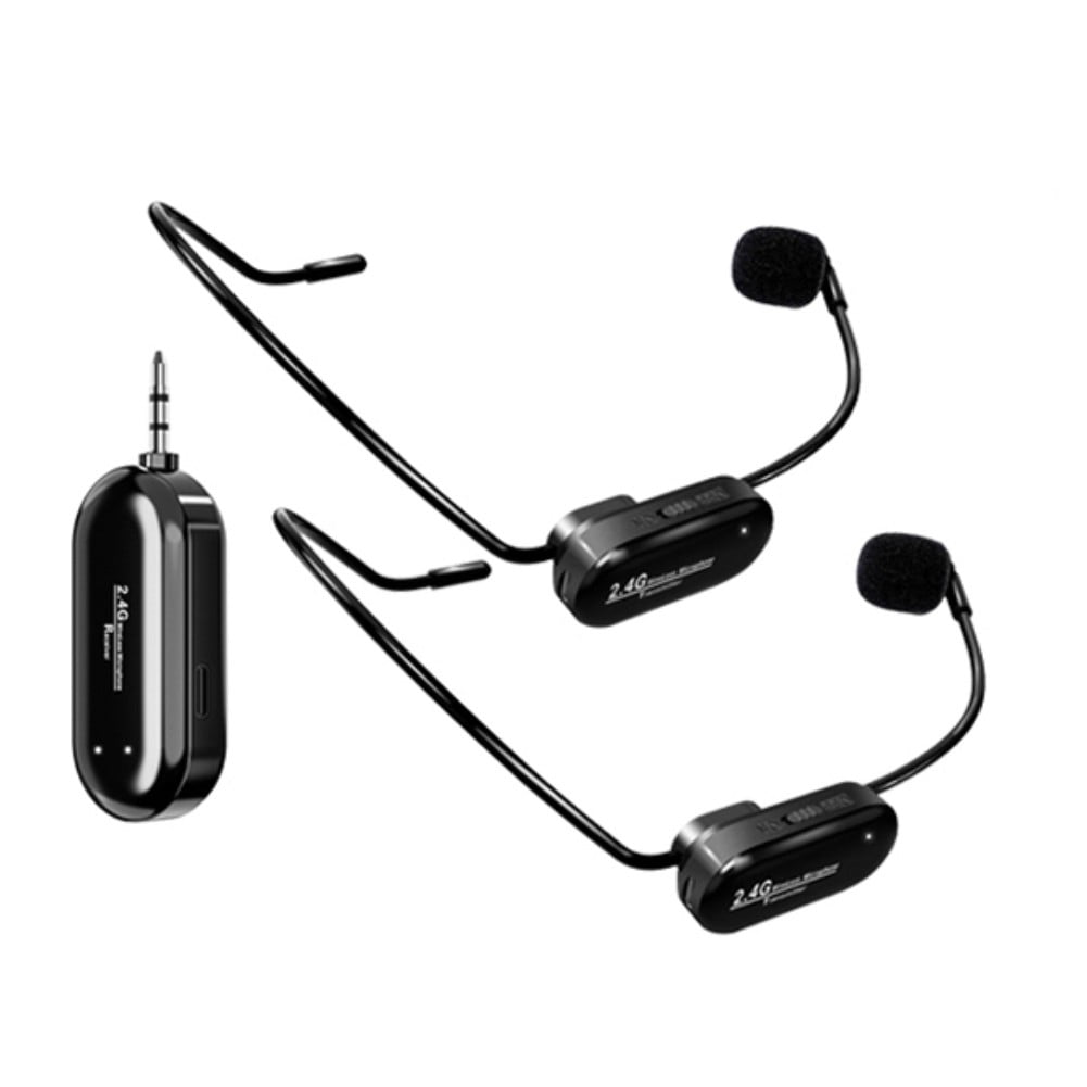KAJOVE Rechargeable Wireless Mic Headset with Dual Charging Capability ...